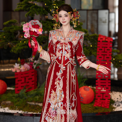 2026新款重工秀禾服婚服新娘嫁衣