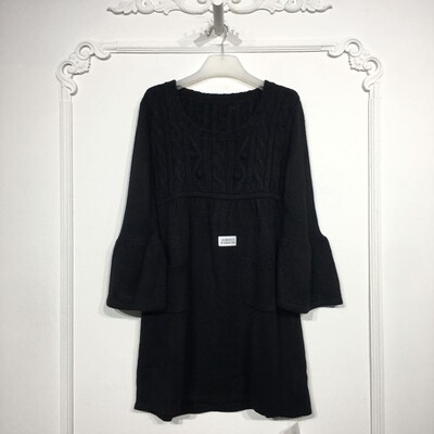 青K系列 8164S154 时尚针织连衣裙品牌女装折扣颦