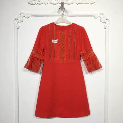 欧系列 8207S071 时尚连衣裙品牌女装折扣颦