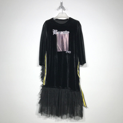 潮系列 D88141 时尚连衣裙品牌女装折扣颦