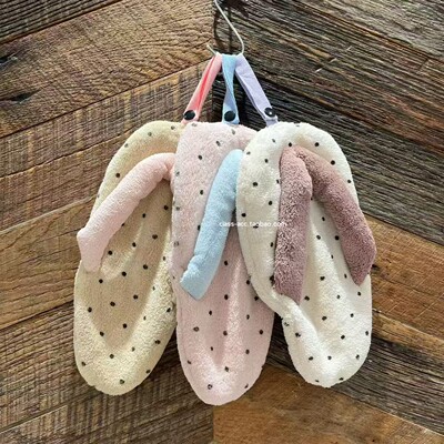 class韩国直邮122519 koznok 韩代2025款 可爱人字拖擦手巾小毛巾