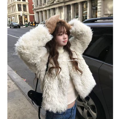 class韩国直邮120719 VEGETABLE 韩代2025款  毛毛外套