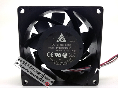 台达 8CM变频器风扇 工控机 8038 24V 0.54A PFB0824GHE 双滚珠