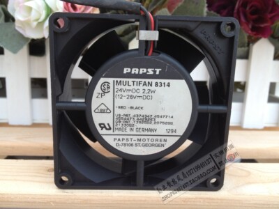 EBMPAPST德国 8032 8CM 24V 2.2W MULTIFAN 8314 双滚珠