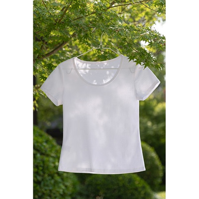 CR凉感白色短袖T恤纯色简约休闲