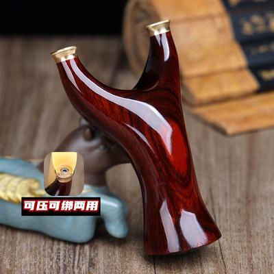 扁皮快压手工实战户外射击弹弓