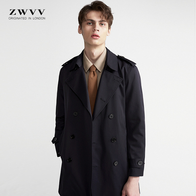 简约双排中长款秋季高级感风衣