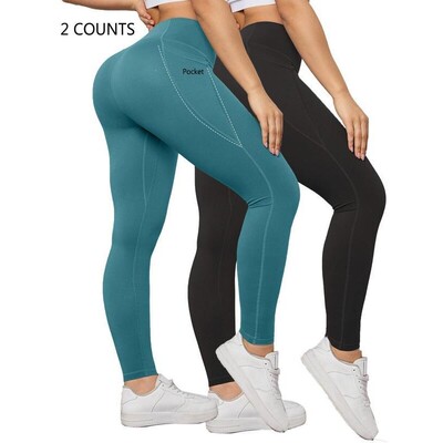 P 12118 Nylon 66 Pocket Yoga Pants 带口袋瑜伽裤 跨境欧美