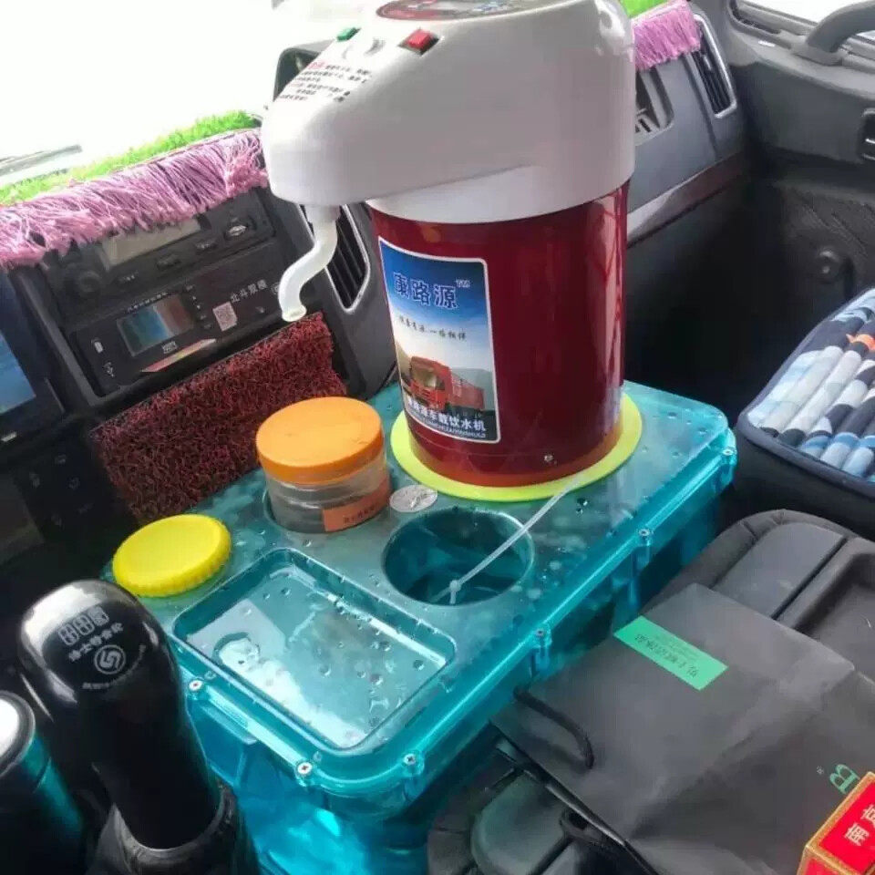 车载饮水机24V12V烧水壶圆柱形智能热水器货车用加热保温烧水器