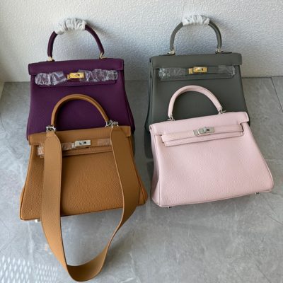 双肩带~高品质~togo头层牛皮凯莉包女士气质手提包真皮百搭斜跨包