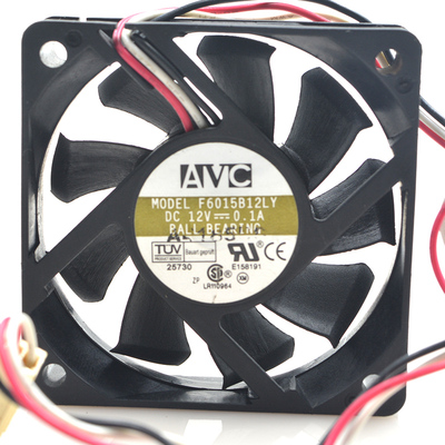 原装AVC F6015B12LY 6CM 6015 0.1a 12v 测速AMD 双滚珠 静音风扇
