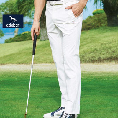 日本正品2025年春夏新款Adabat高尔夫球男士弹力运动长裤简约日常