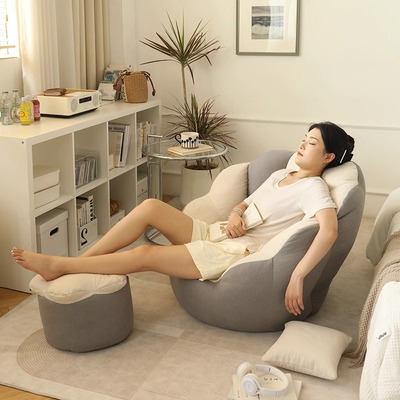 速发懒沙人发可睡可躺卧室小沙发单人躺椅榻榻米豆袋沙发椅懒人椅