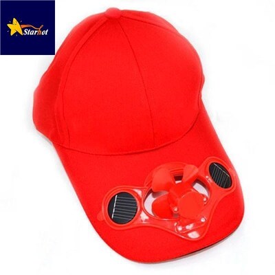 New Solar Power Hat Cap Cooling Cool Fan for golf Baseball
