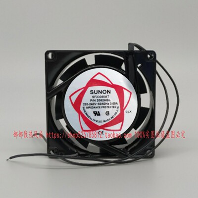SUNON SF23080AT 2082HBL 220V  0.09A 8CM 8025 机柜轴流风机