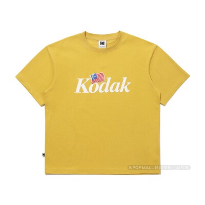 柯达字母印花宽松短袖T恤