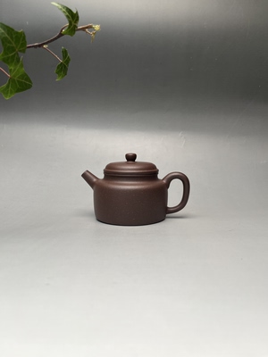 宜兴紫砂《特价福利》原矿紫泥纯手工制作经典德钟壶130cc