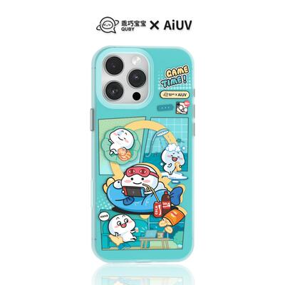 AiUV适用iPhone16promax新款乖巧宝宝官方联名私模定制手机壳苹果16pro超薄全包防摔tpu磨砂保护套男女pc外壳