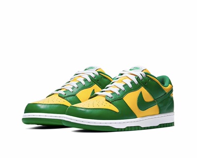耐克Nike Dunk巴西黄绿男女同款低帮休闲板鞋CU1727-700 重庆tr仓