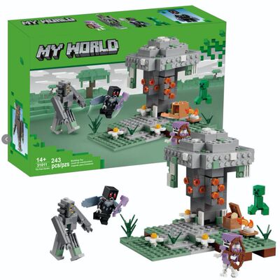我的世界系列21586苍白之园男孩女孩益智拼搭大积木玩具礼物10岁