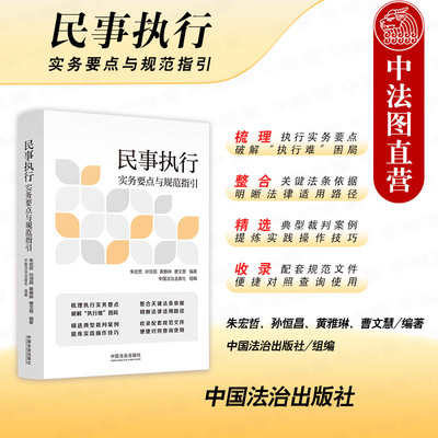正版 民事执行实务要点与规范指引 执行实务要点典型裁判案例实务操作技巧 执行工作实施审查规范 执行权制约机制 中国法治出版社