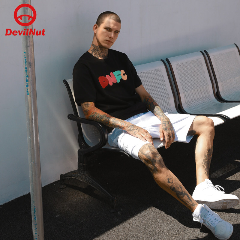 DEVIL NUT潮牌恶魔男款圆领套头卫衣-DNFC SET_虎窝淘