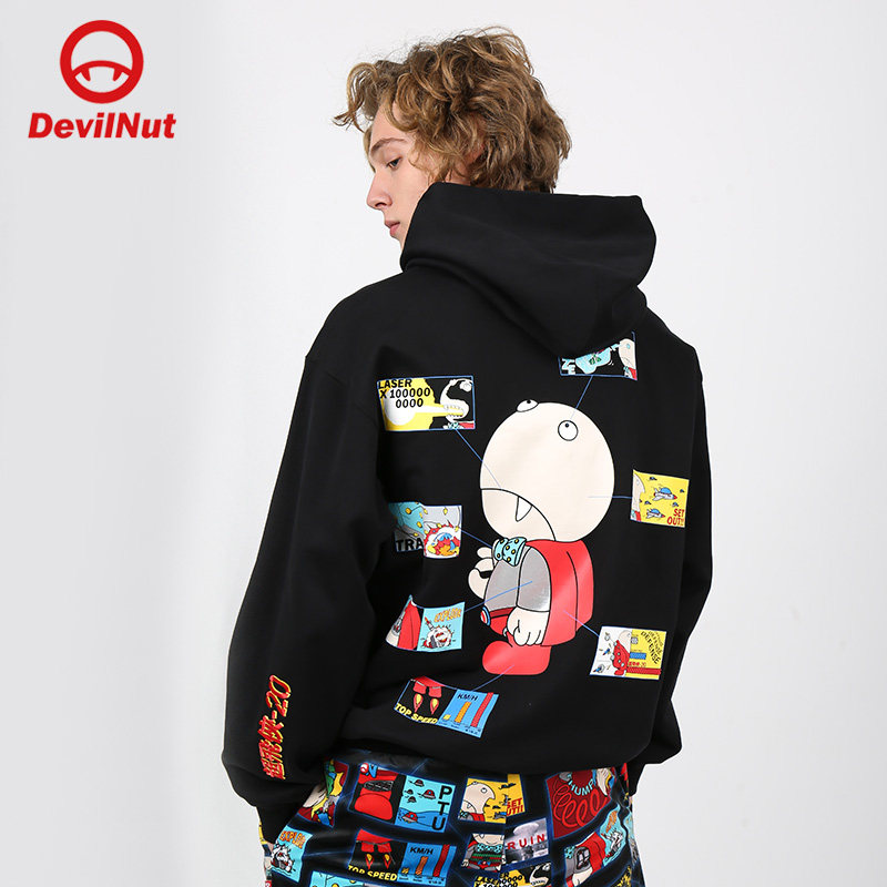 DEVIL NUT潮牌恶魔秋冬秋季新款男女情侣宽松卫衣超飞侠 ATY_虎窝淘