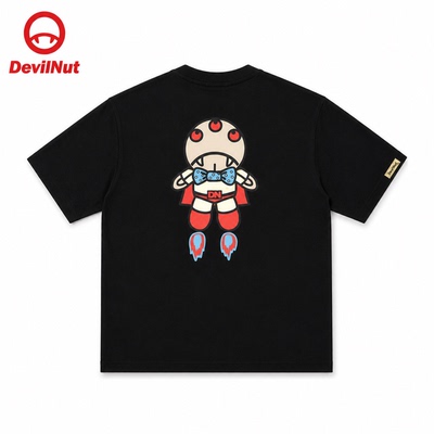 DEVILNUT潮牌超飞侠卡通短袖T恤