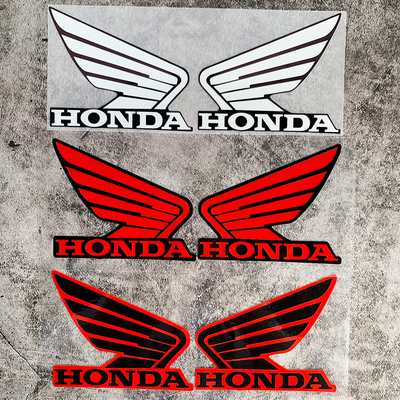 贴纸反光本田honda翅膀贴