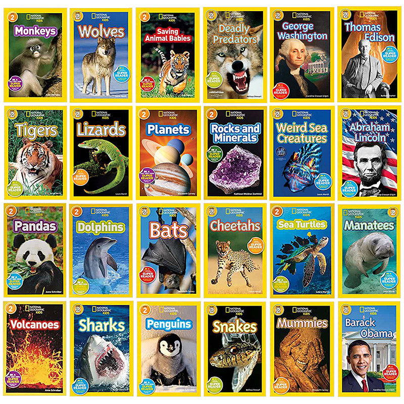 140元10件【二阶】英文原版美国国家地理儿童版英语分级阅读National Geographic KIDS Readers Level 2小 ...