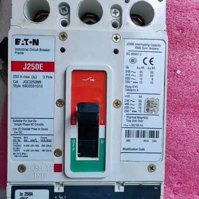 配件美国进口EATO J250E JGE3250NN 断路器3P 125 150 200 议价