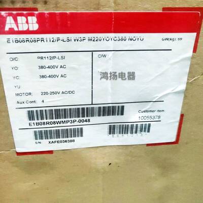 配件ABB SACE E1B 08 E1B08R PR112PLSI W3P议价