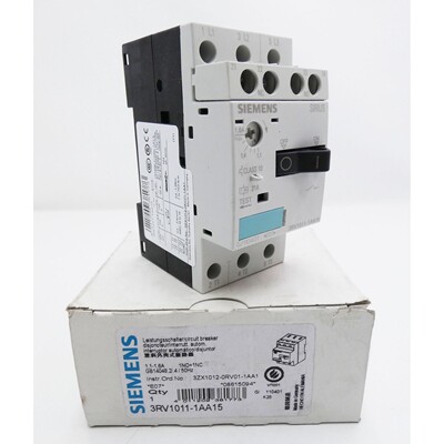 Siemens 3RV1011-1AA15 E: 07 Leistungsschalter inkl. Hilfssch