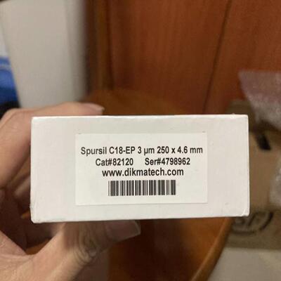 配件迪马Spursil C18-EP色谱柱货号82120规格250×46m议价