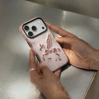 三包款全包手机壳防摔马浮雕皮质手机壳适用iPhone17pro创意原创17promax马年送礼生日真皮手工定制质感