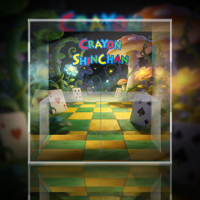 52toys  蜡笔小新 奇幻冒险记潮玩盲盒亚克力展示盒