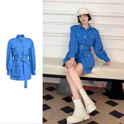 【设计师品牌CBCB】蓝色外套