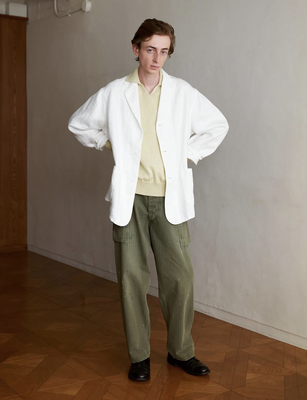 【代购】HERILL 26ss Us army m43 HBT pant 人字纹做旧工装裤