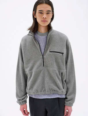 秋冬新款全丝面料摇粒绒套头卫衣