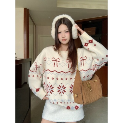 铅笔莓莓【12.31/20:00新品】限时3天到手6折！！费尔岛套头毛衣