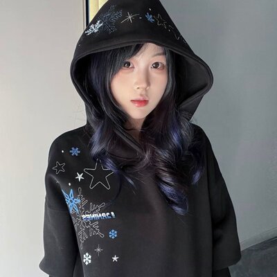 薄款/加绒 纯棉华棉复合卫衣女