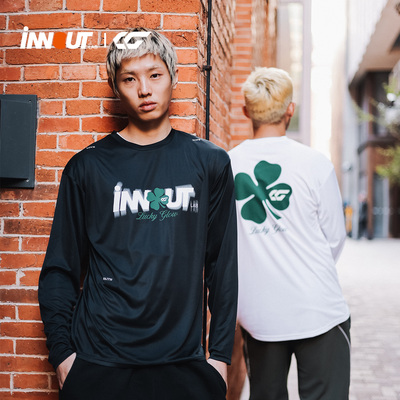 INNOUT X Lucky Glow速干打底四叶草幸运长袖T恤赖益烨郭雨妍同款