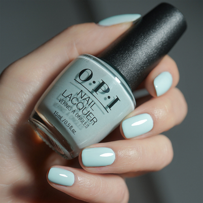OPI油性指甲油墨西哥城薄荷浅蓝