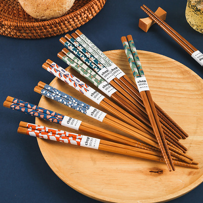 日式防滑天然家庭新款一人筷子