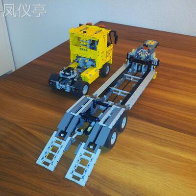 -3196小颗粒拼搭玩具车-()拖车