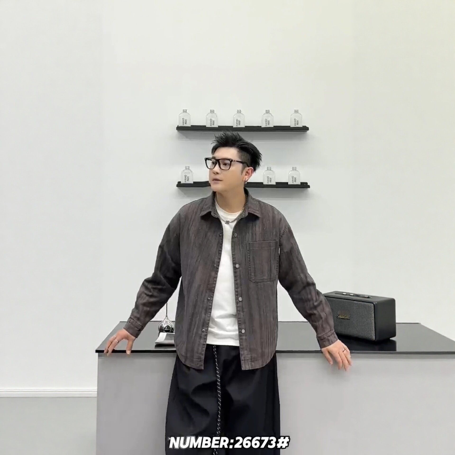 2026新款美式复古加绒衬衫男秋冬潮牌宽松休闲长袖衬衣外套上衣男