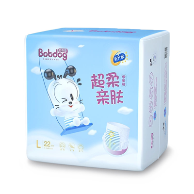 巴布豆超柔亲肤拉拉裤M码96片宝
