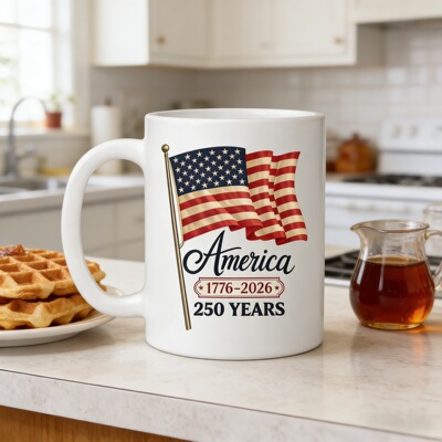 Independence Day美国独立日陶瓷咖啡马克杯子茶水杯生日礼物新款