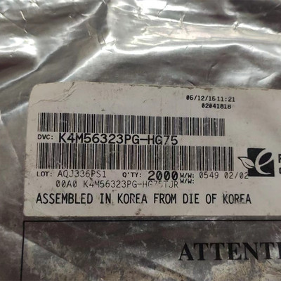 K4M56323PG-HG75缓存芯片适用于家电游戏显示通讯类代客烧录配单
