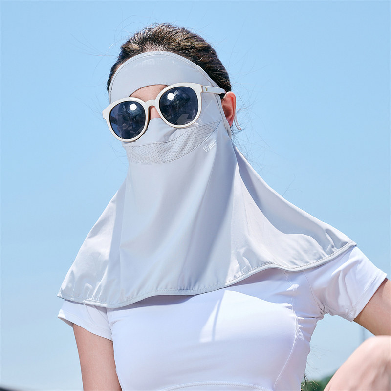 夏季防晒面罩女士全脸防紫外线遮阳口罩骑行护脸面纱遮脖子脸基尼